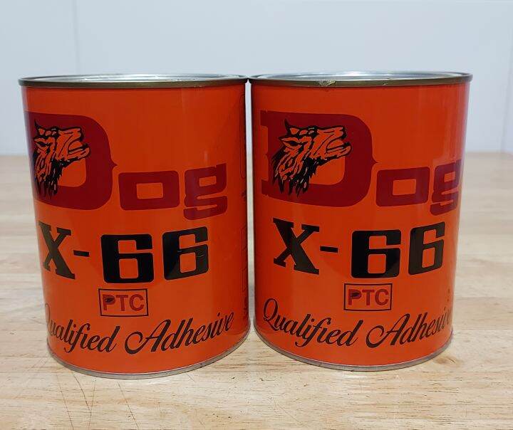กาวยางอเนกประสงค์ DOG X-66 กาวเหลือง กาวติดหนัง กาวติดเฟอร์นิเจอร์ ขนาด ...