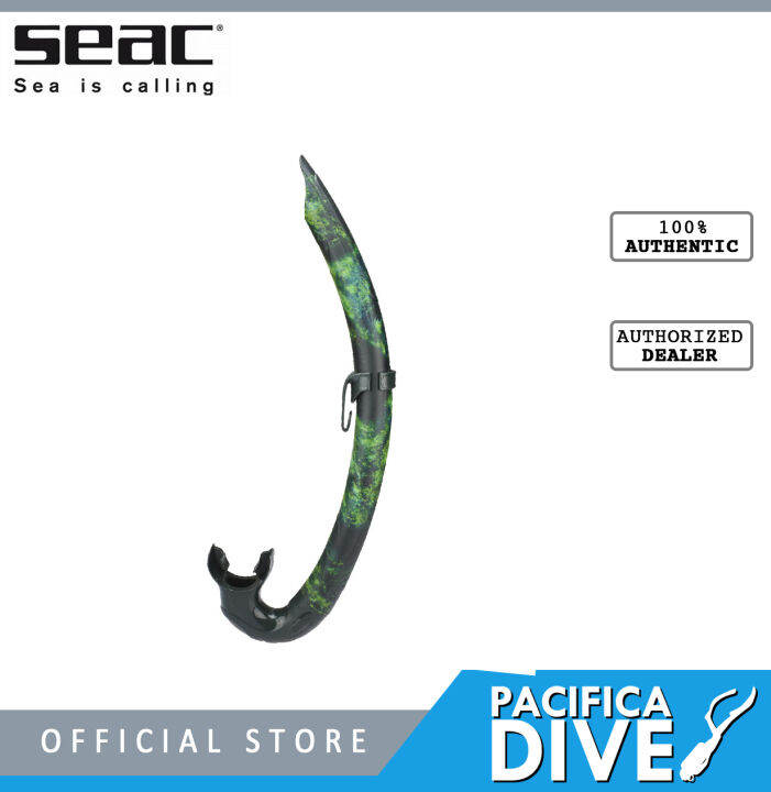 SEAC Jet Freediving Snorkel, Piranha Green | Lazada PH