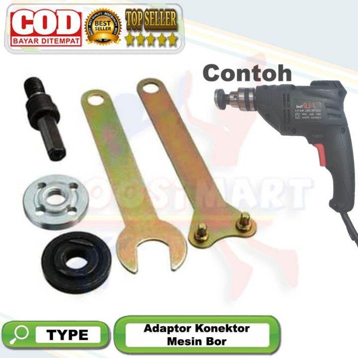 Adapter arbor spindle konverter Adaptor bor ke gerinda Konverter Mesin ...
