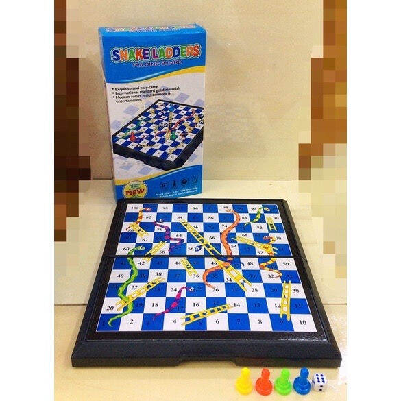snake ladder game board with dice set board game | Lazada PH