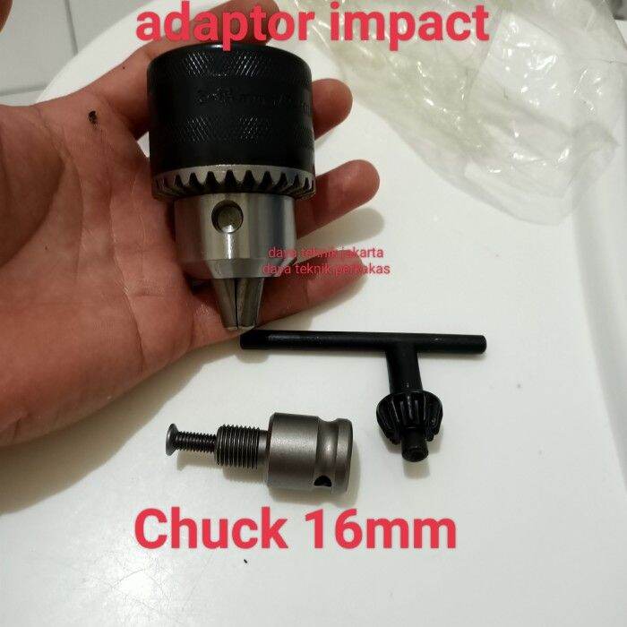 adaptor impact wrench 16mm - sambungan kepala bor impact 1/2" Chuck 16 ...