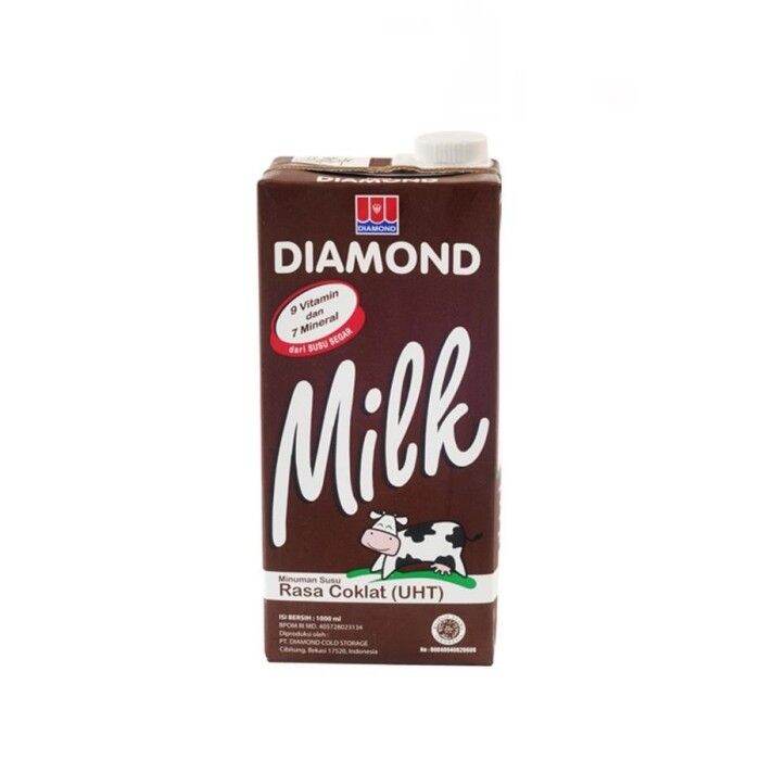 Susu Cair Diamond UHT Full Coklat 1000 ml | Lazada Indonesia