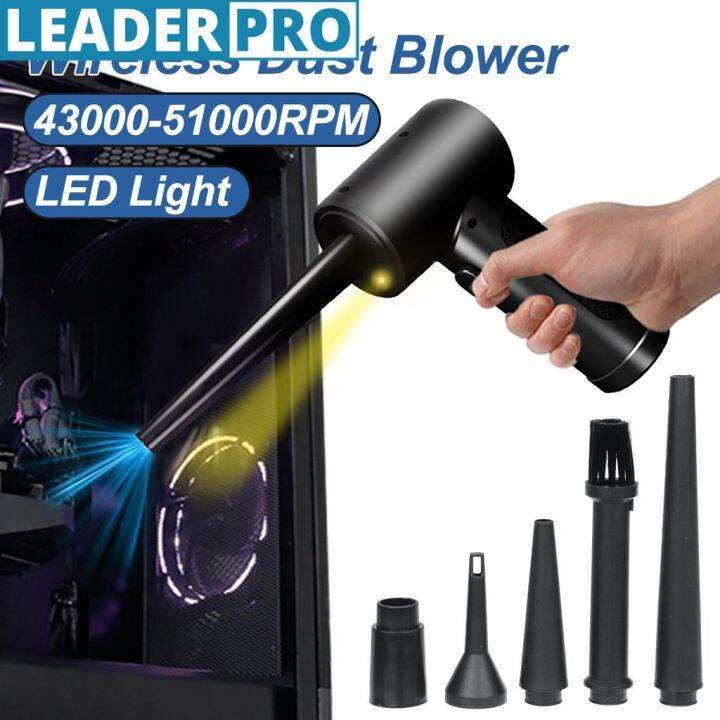 51000RPM Wireless Air Duster Handheld Dust Collector Cordless Air Dust ...