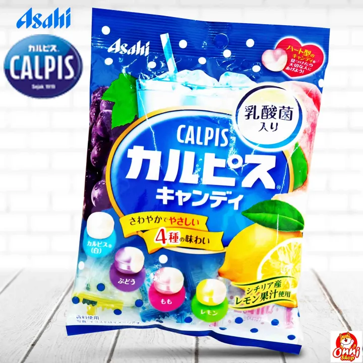 Asahi Calpis Fruit Candy อาซาฮี คาลพิส ลูกอมญี่ปุ่นผลไม้รวม 4 รส คาลพิส ...