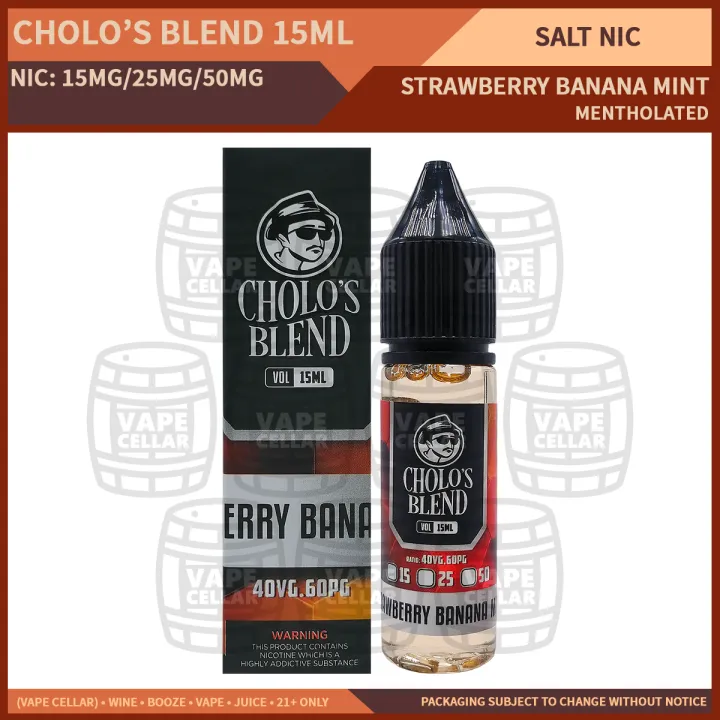 Cholo's / Cholos Blend Salt 15ML Strawberry Banana Mint (15MG, 25MG ...