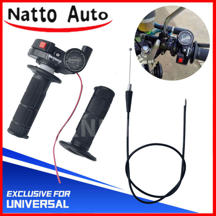 Knight Motorcycle Domino Quick Throttle With Cable Compass Handle Grip ...
