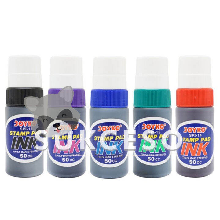 Joyko Refill Tinta Stamp Pad Ink SPI-11/12/13/14 / Cap Stamp Stempel ...