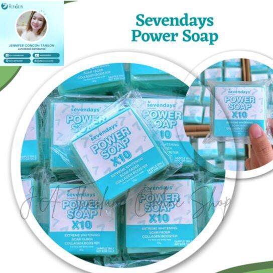 Seven Days Power Soap X10, Extreme Whitening, Scar Fader, Collagen ...