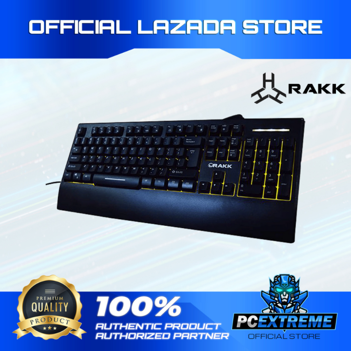 Rakk Illuminated Gaming Keyboard V2 (R,O,Y) Red, Orange, Yellow ...