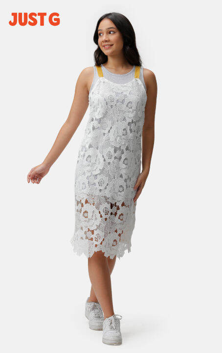Just G Teens' 2-In-1 Jumper Lace Dress | Lazada PH