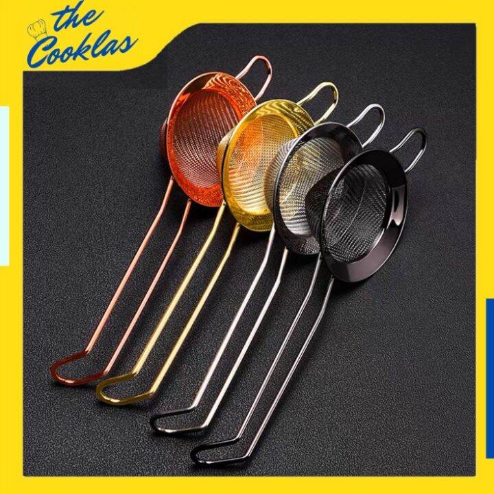Fine Mesh Cocktail Strainer Stainless Steel Saringan Minuman Bartender ...