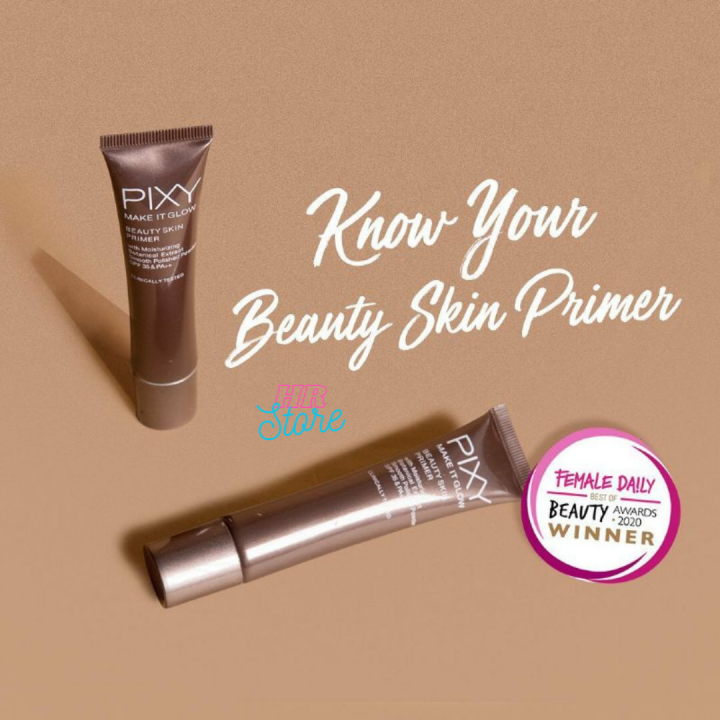 Pixy Make It Glow Beauty Skin Primer - 101 Light Beige / Mengandung SPF ...