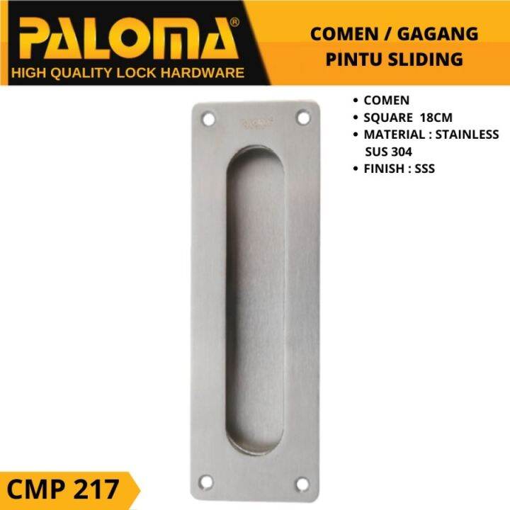 Handle Pintu Sliding PALOMA CMP 217 SQ 18cm | Comen Flush Tanam Geser ...