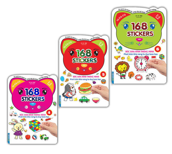 Combo 3c - 168 sticker tư duy toán học(2-3 tuổi)q4+q5+q6 | Lazada.vn