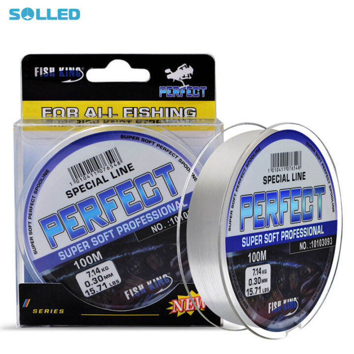 Super Nylon Line Clear Super Fishing Line 100M Performance Strong Tough ...