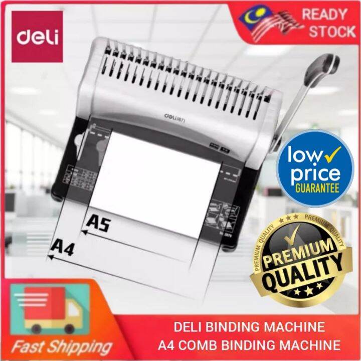 Deli Comb Binding Machine Plastic Comb Binding Machine *Model E3870 ... Deli Comb Binding Machine Plastic Comb Binding Machine *Model E3870 ...