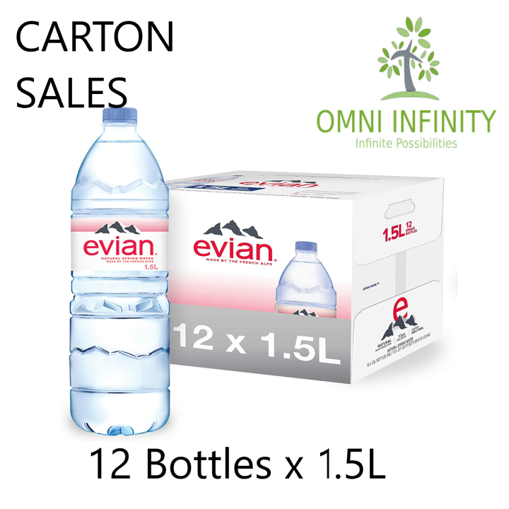 Evian 1.5L Bottle Drinks Carton Sales (12 Bottles per carton) | Lazada Singapore