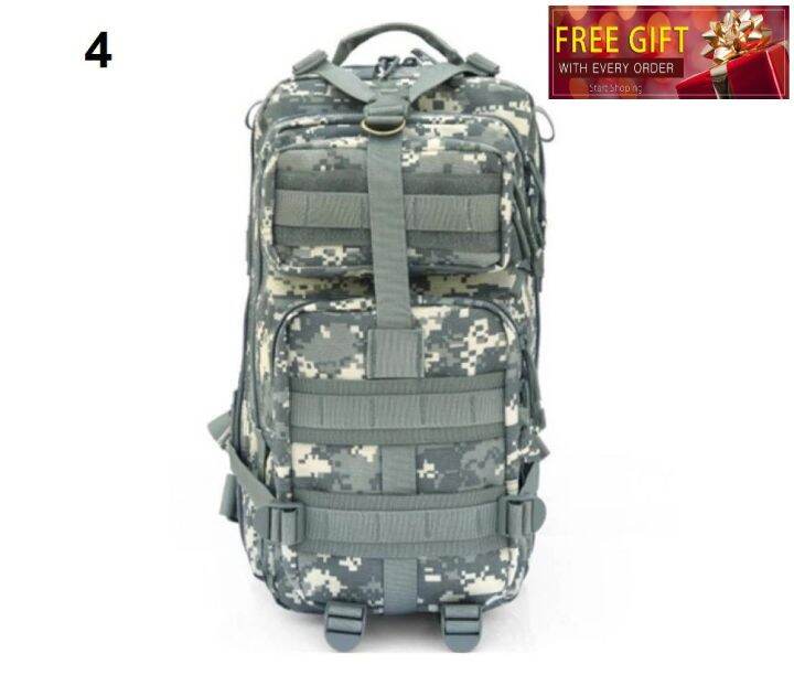 Army Military 3P Attack Tactical Backpack SWAT Bag Hiking Bag 25L -ACU ...
