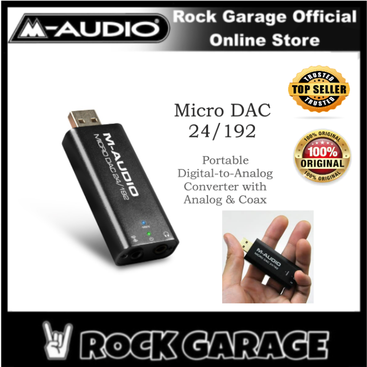 M-Audio Micro DAC 24/192 Portable Digital-to-Analog Converter with ...