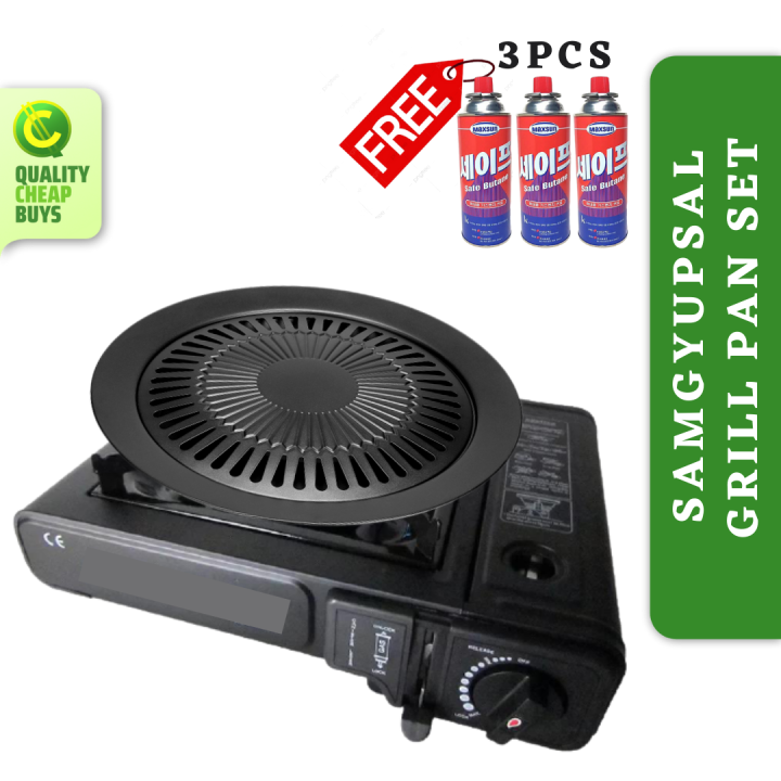 Samgyupsal Grill Pan Set | Best for Samgyupsal | Samgyupsal | Portable ...
