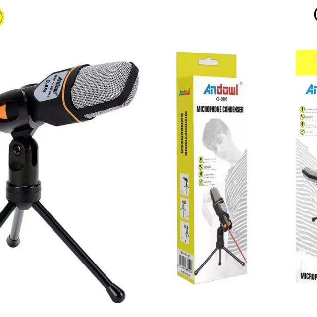 Andowl WIRED MICROPHONE Q888 AUDIO 3.5MM RECORDING KTV | Lazada PH