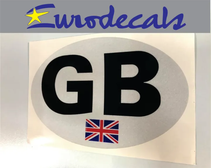 Eurodecals Oval GB UK Flag 3M Reflective Sticker | Lazada PH