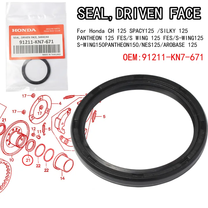Seal Driven Face Torque Drive Oil Seal Or Pcx 150 160 Click125i ...