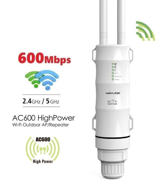 Router AP 600Mbps 2.4G+5GHz High Power Outdoor Wireless Access Point ...