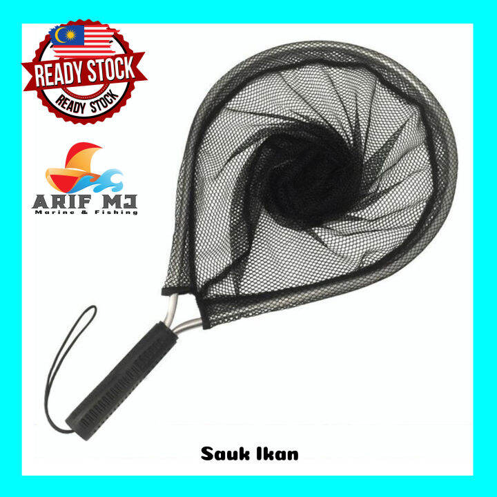 Sauk Tangguk Ikan aluminum alloy fishing dip net super light and ...