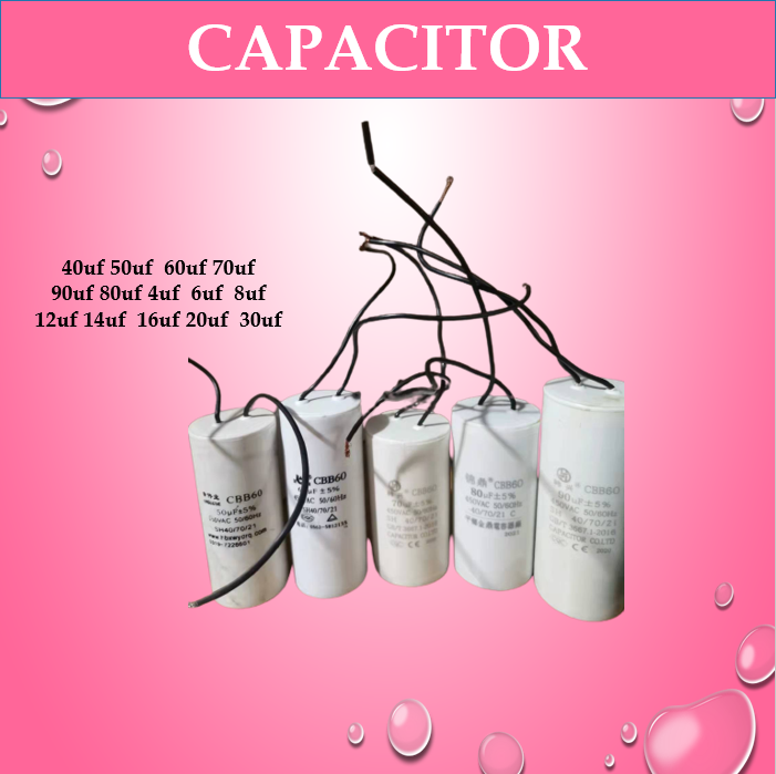 Capacitor CBB60 40UF 50UF 60UF 70UF 90UF washing pump water machine ...