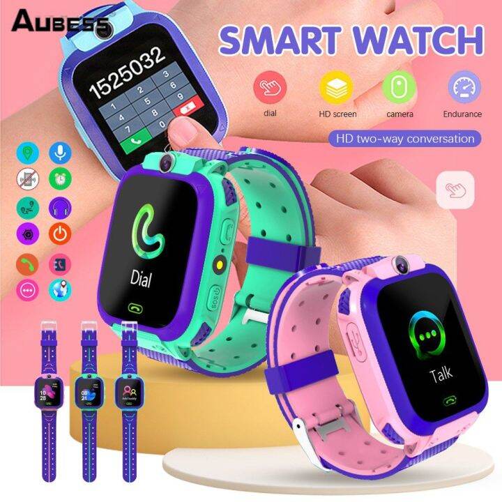AUBESS Original Q12 Children's Smart Watch Touch Screen Anti-Lost GPS ...