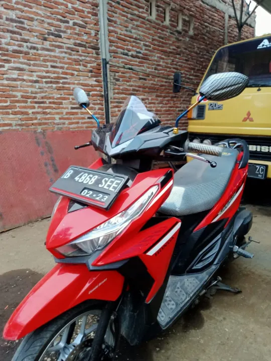 Visor Vario LED 125 150 Carbon Tahun 2015 2016 2017 Original Produck ...