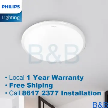 Philips Cool Led Bathroom Ceiling Light White Chrome 800lm 26w | Shelly ...