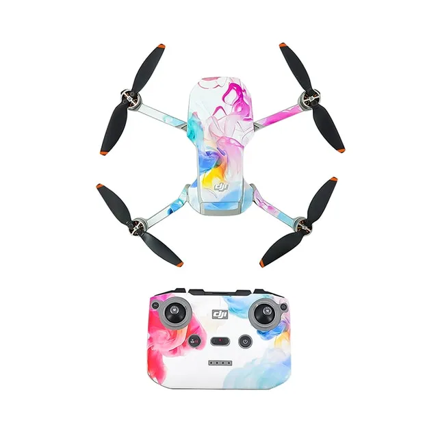 Mini 2 Stickers Skin PVC Protective Waterproof Drone Body Arm Remote ...