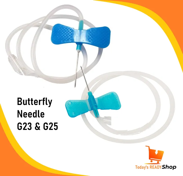 Butterfly Needle Scalp Vein Set Gaug23 or G25 - 100 pieces | Lazada PH