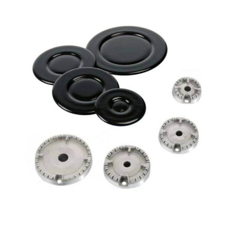 Gas Hob Burner Cooker & Oven Hob Gas Burner Crown & Flame Cap Cover ...