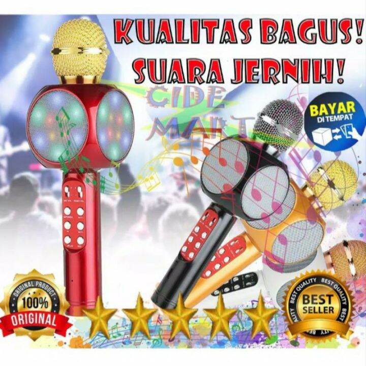 MIC BLUETOOTH 1816 LED/LAMPU speker karaoke | Lazada Indonesia