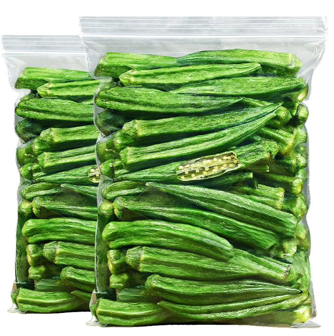 (SPOT) Okra Crispy Instant Snack Okra Dried Vegetable Dried Fruit and ...