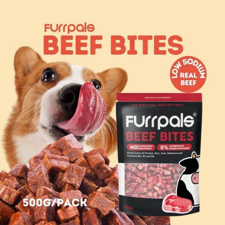 Furrpals Beef Bites Pet Snack Pet Treats Dog Treats Beef Cube Beef ...