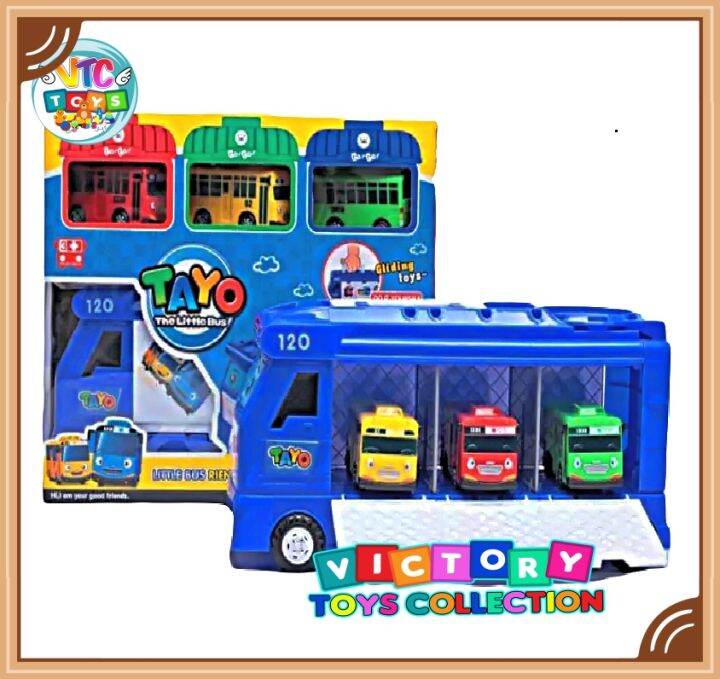 VTC Toys Tayo the Little Bus Big Vehicles Garage with 3 mini Tayo Bus Toy set | Lazada PH