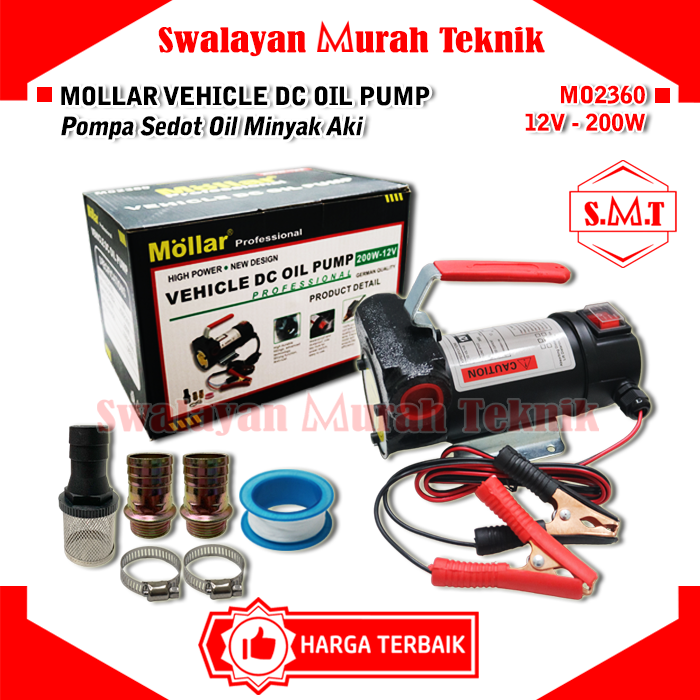 MOLLAR MO2360 Pompa Sedot Oli Minyak Aki 12V-200W Vehicle DC Oil Pump | Lazada Indonesia