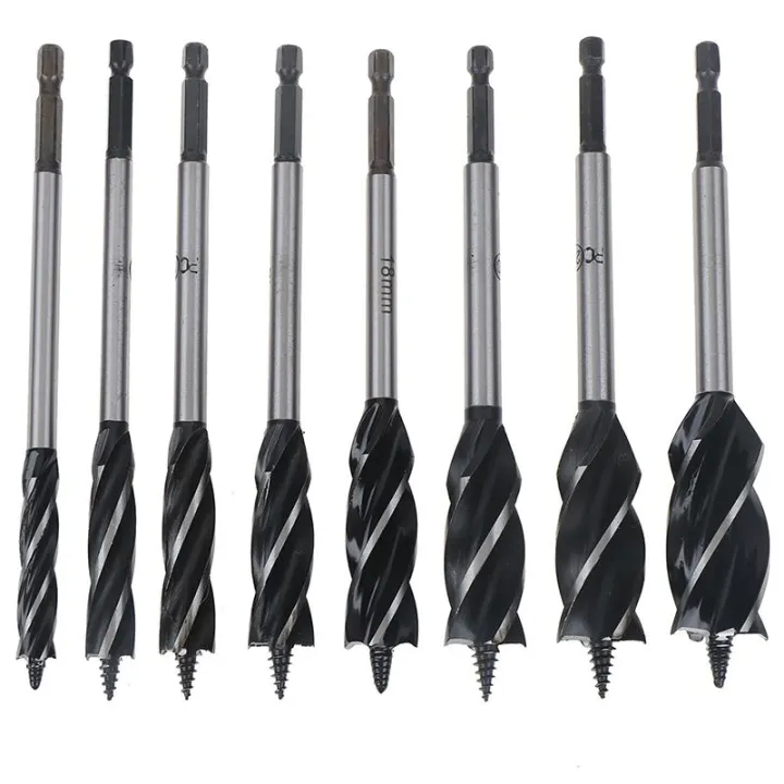 HITN 10-25mm Twist Drill Bit Set Wood Fast Cut Auger Carpenter Joiner ...