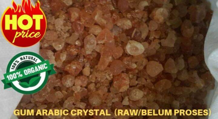 Gam Arab | Gum arabic al manna biji-biji raw | crystal | ketulan gred A ...