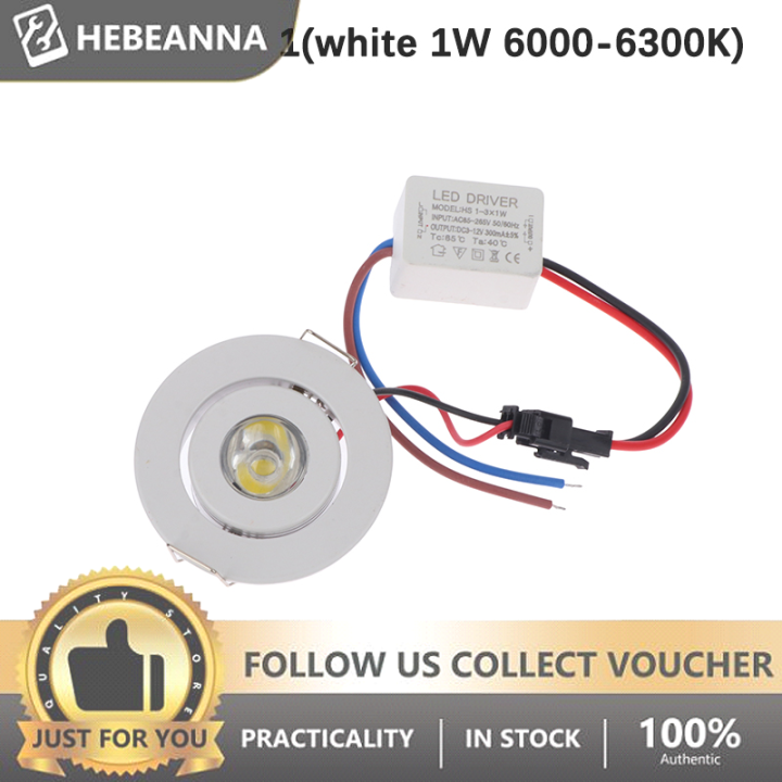 hebeanna ไฟดาวน์ไลท์ LED ขนาดเล็กหรี่แสงได้3W 1W ไฟสปอร์ตไลท์ปิดภาคเรียนไฟเพดาน | Lazada.co.th