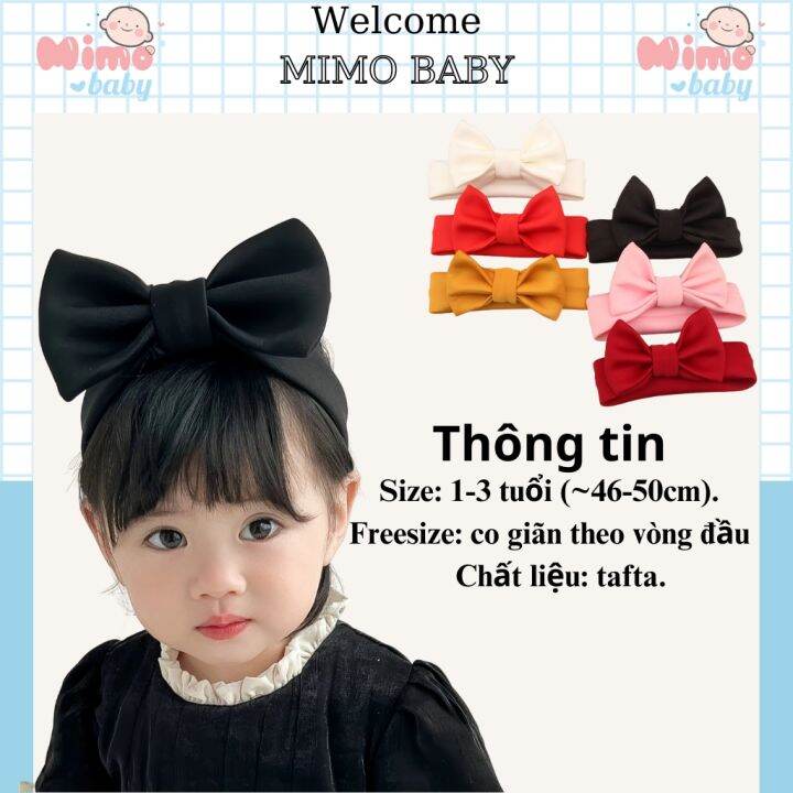 Băng đô nơ dựng phong cách Hàn Quốc đáng yêu cho bé BD82 Mimo Baby ...