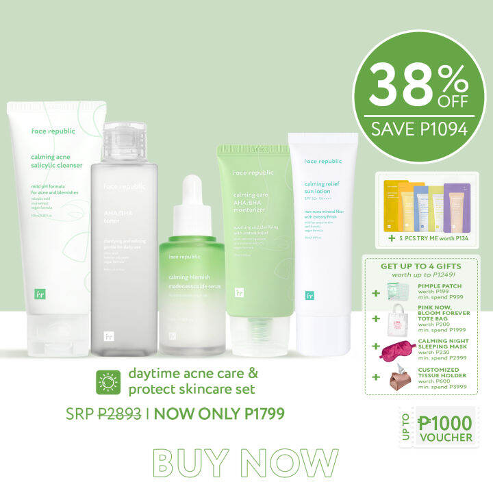 Face Republic Calming Line Skincare Set - For Acne Care | Lazada PH