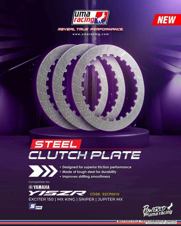 100% ORIGINAL UMA RACING Y15ZR Y15 Y SUKU FZ150I STEEL CLUTCH DISC IRON ...