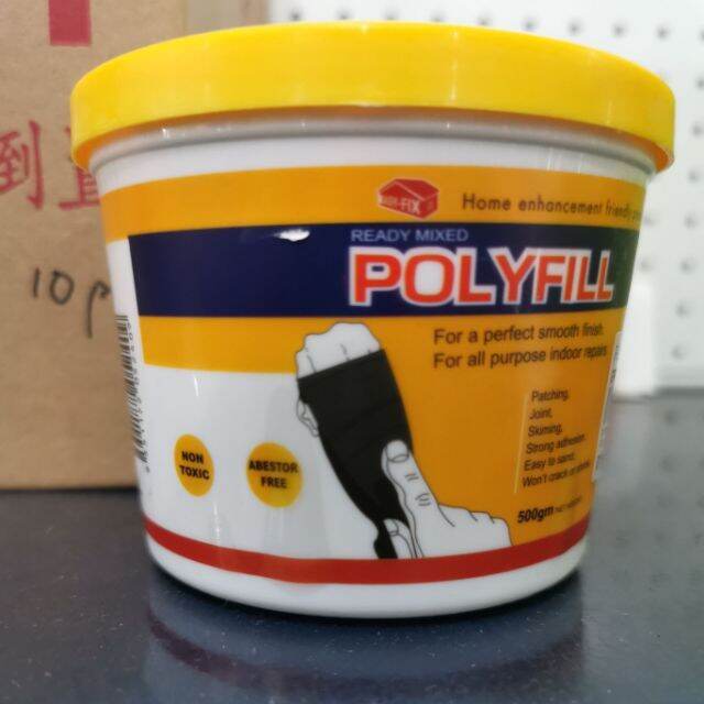 Easy Fix Polyfill Wall Putty Filler 0.5kg 白补泥 | Lazada