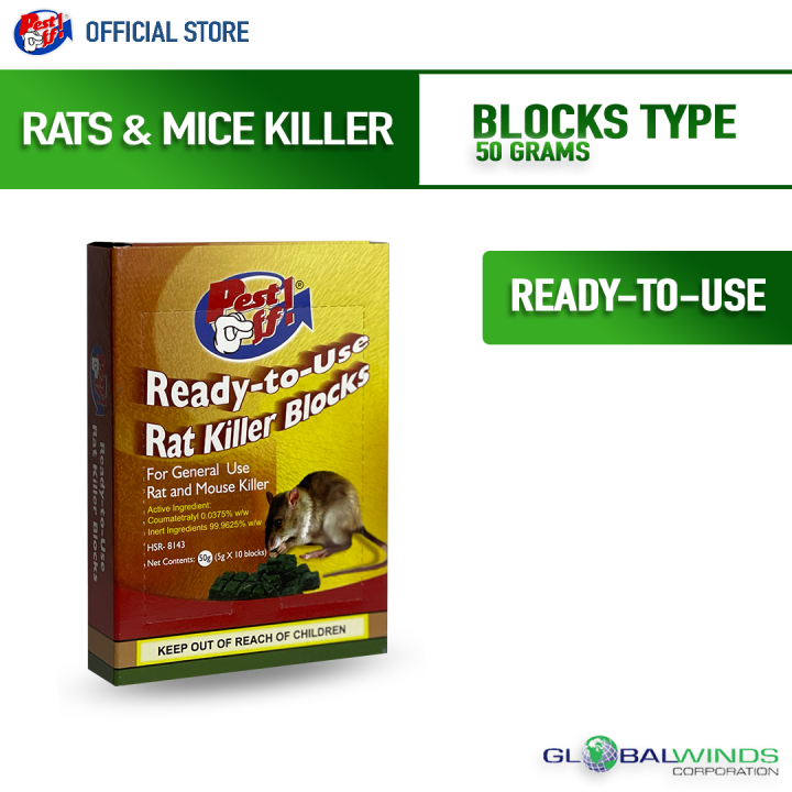 Pest Off! Ready-To-Use Rat Killer Blocks 50g | Lazada PH