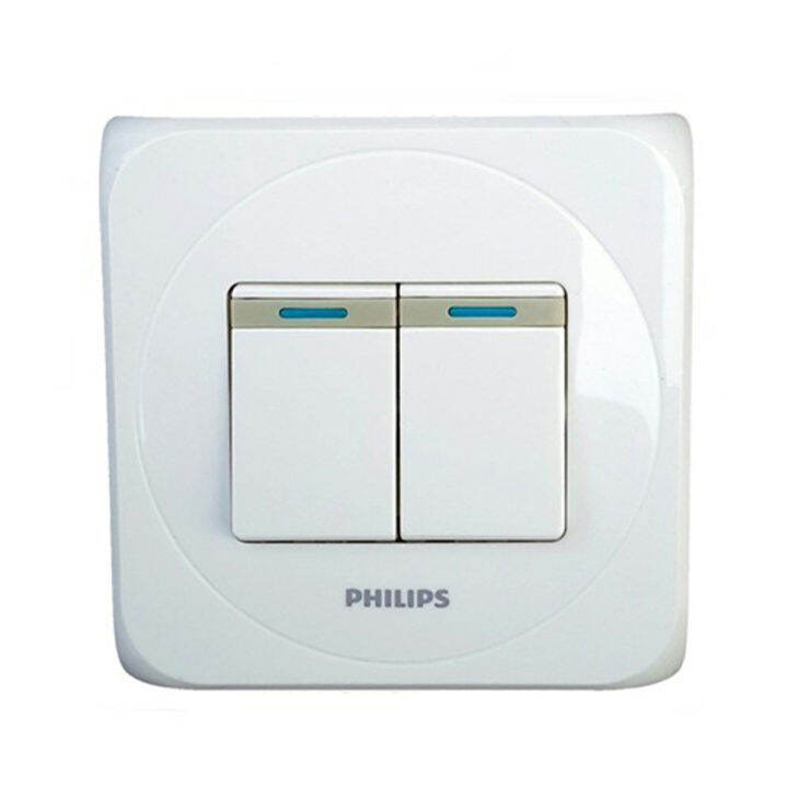 MB - Saklar Philips Simply 2 Gang 1 Way Saklar Tunggal / Engkel 1 arah ...